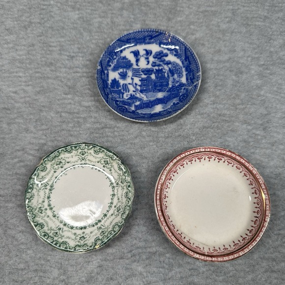 Art | Vintage Royal Bassett Venice England Japan Porcelain Trio Green ...